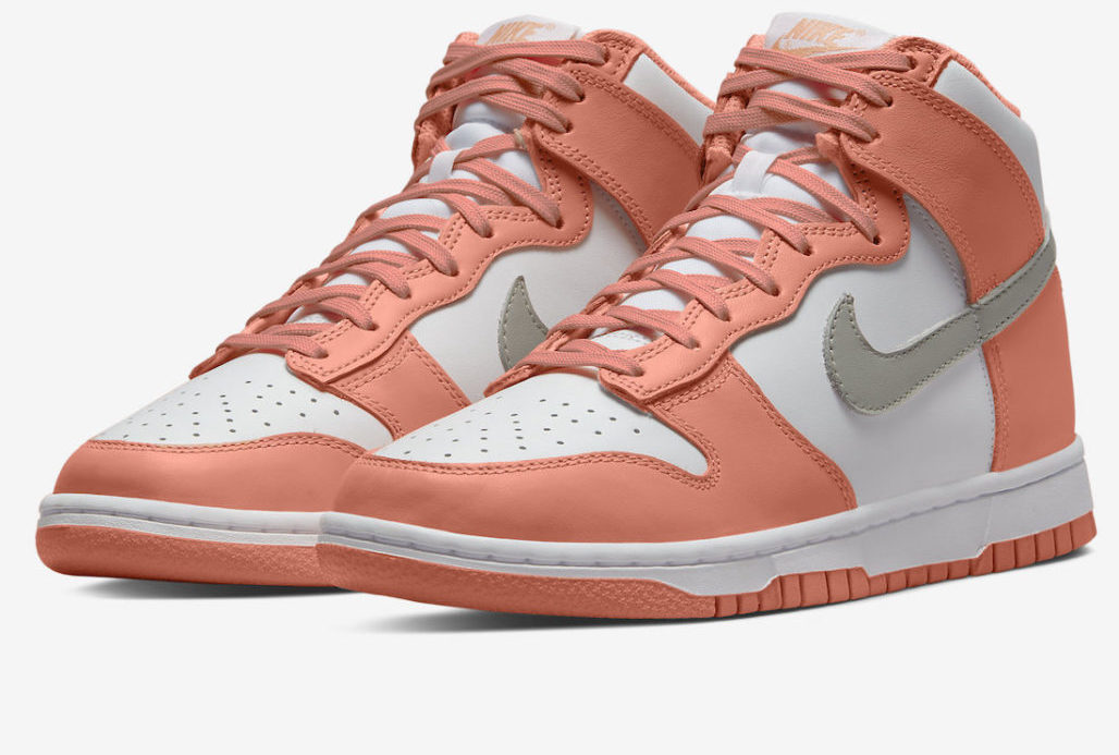 Nike Dunk High WMNS «Salmon» - Дата релиза, фото, где купить
